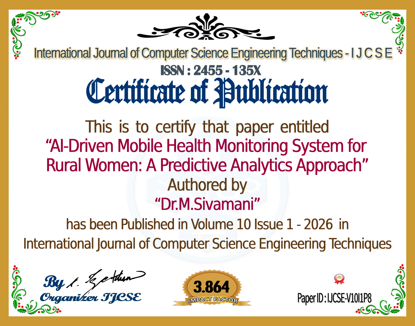 AI-Driven Mobile Health Monitoring System for Rural Women: A Predictive ...